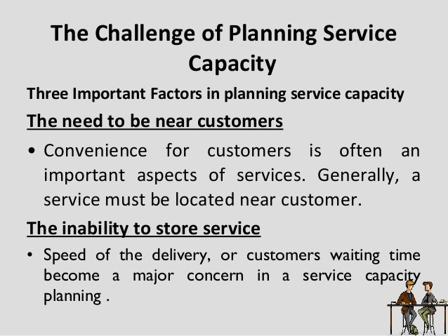 Strategic capacity planning for products and services