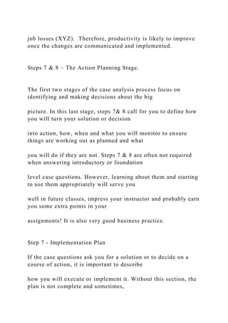 Strategic Case Analysis Using the AMA (American Management A.docx