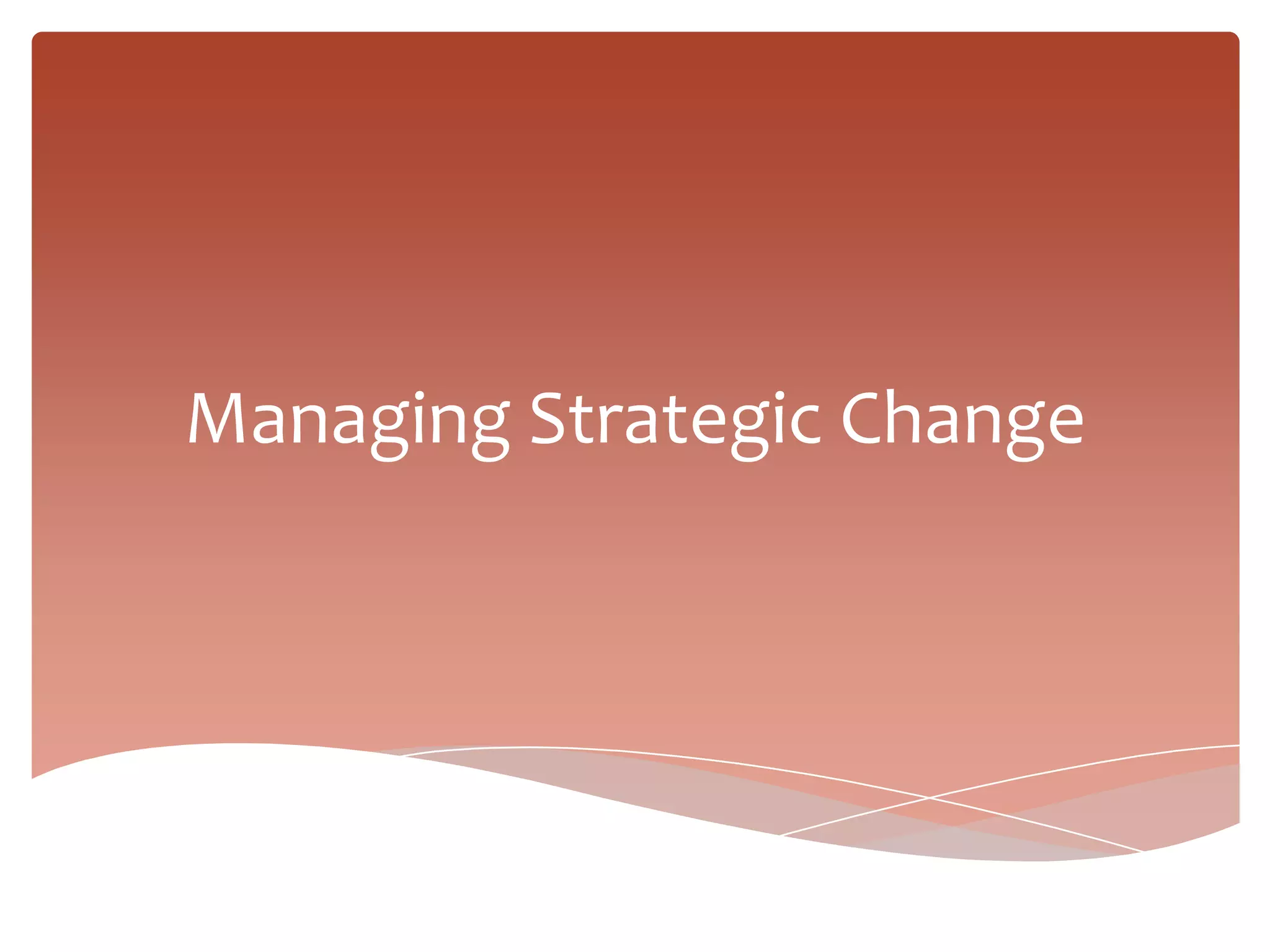 Strategic change | PPTX