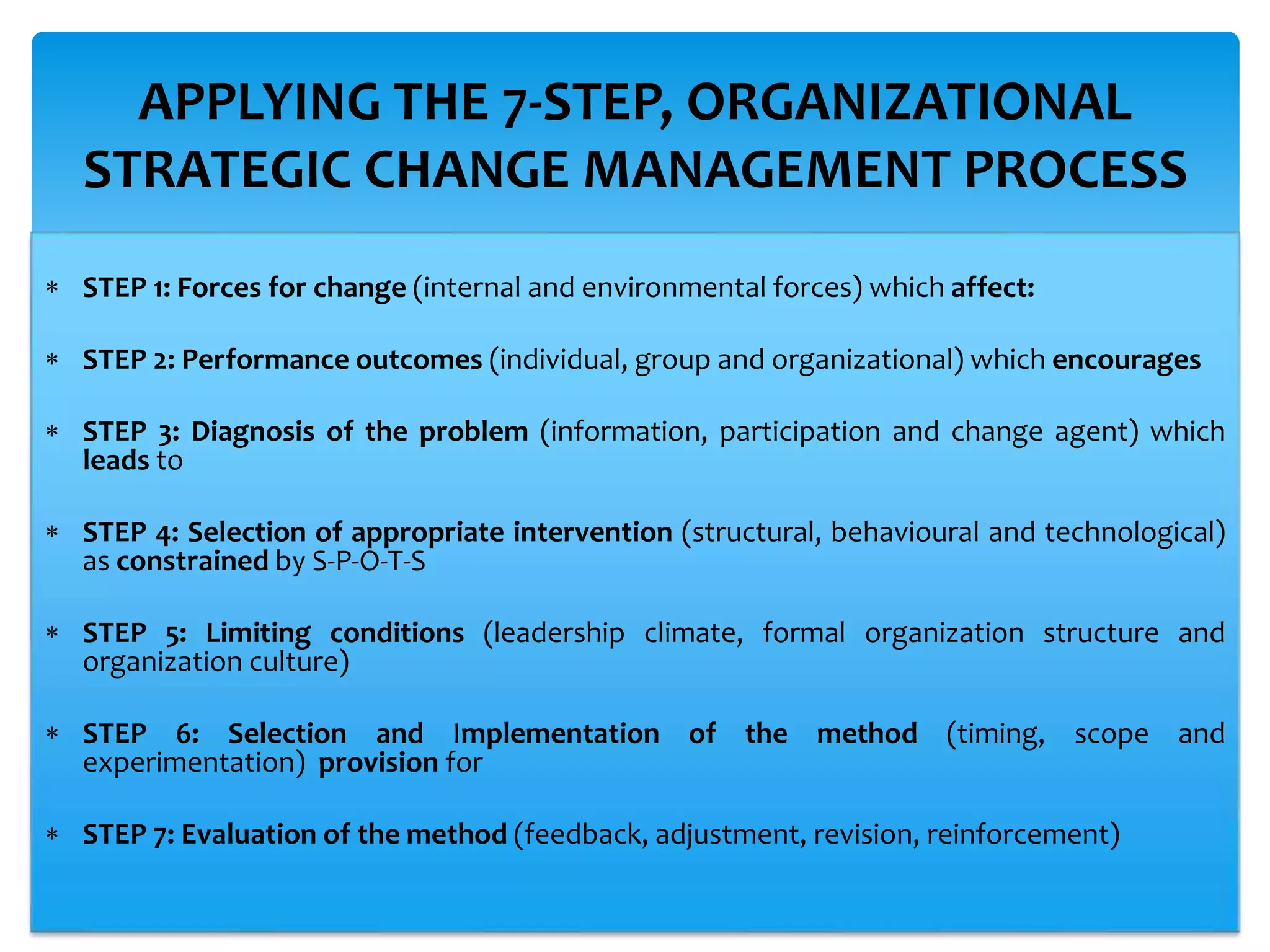 Strategic change management – processes and methods | PPTX
