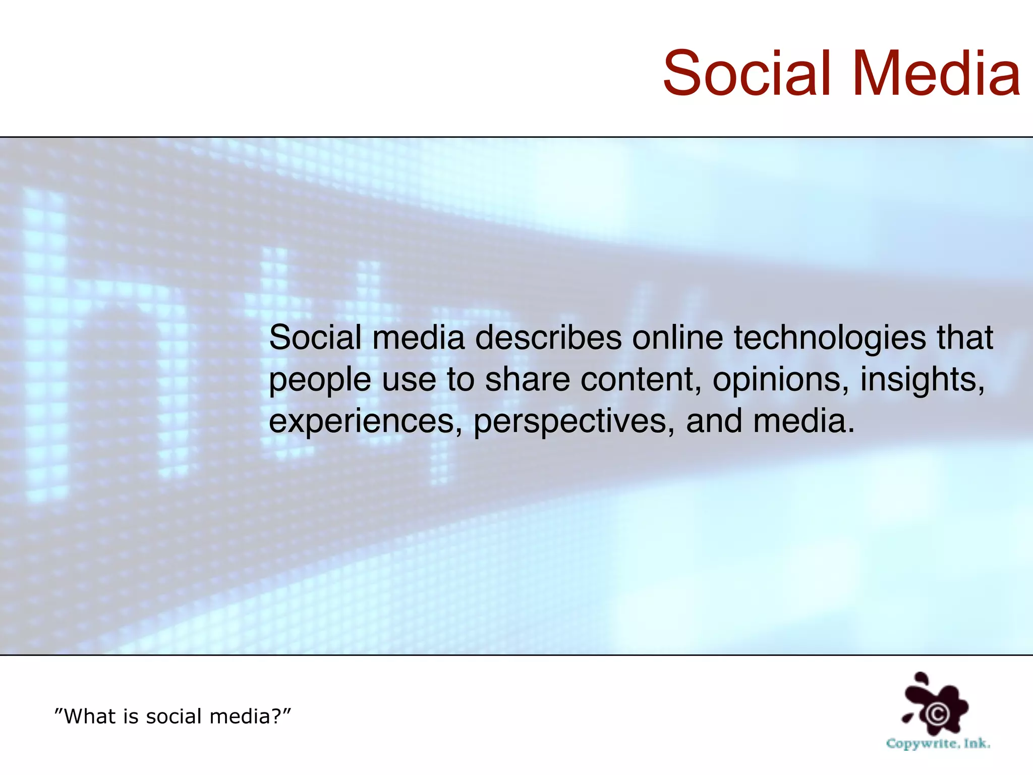 Integrating Social Media | PPT