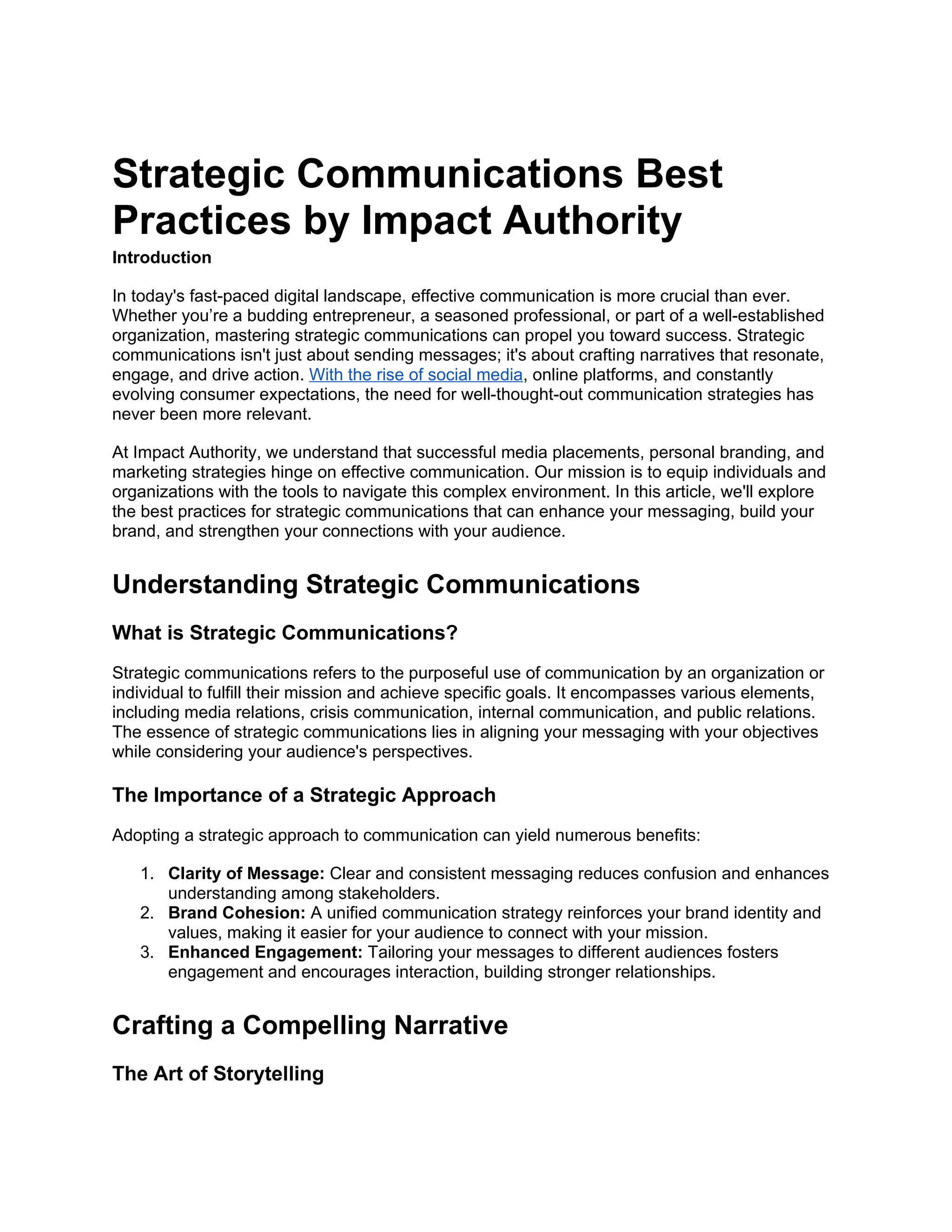 Strategic Communications Best Practices by Impact Authority.docx