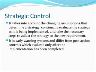 Strategic control | PPT