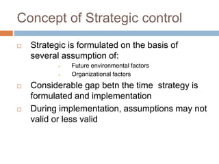 Strategic control | PPTX