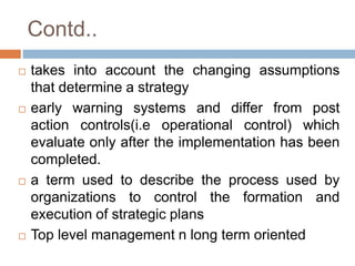 Strategic control | PPTX