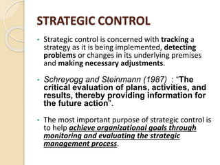Strategic control | PPTX