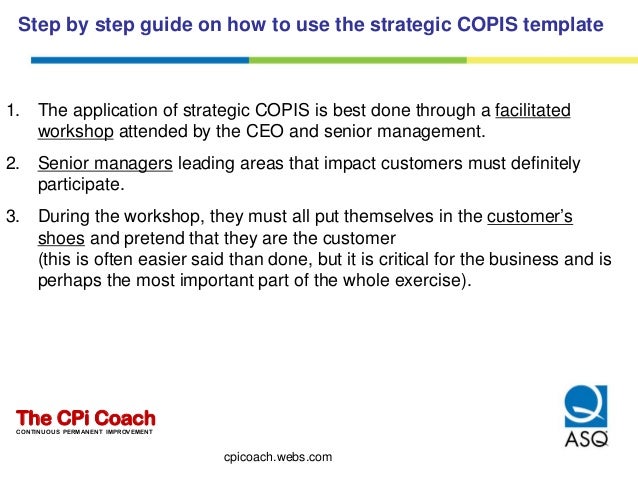 Strategic copis workshop presentation