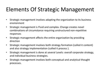 Strategic & corporate management | PPTX