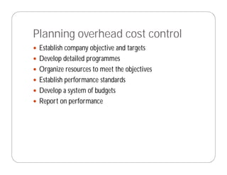Strategic cost control | PPT