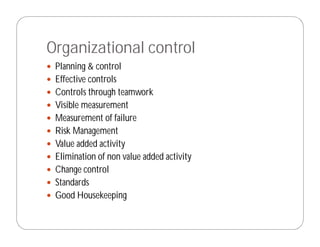 Strategic cost control | PPT