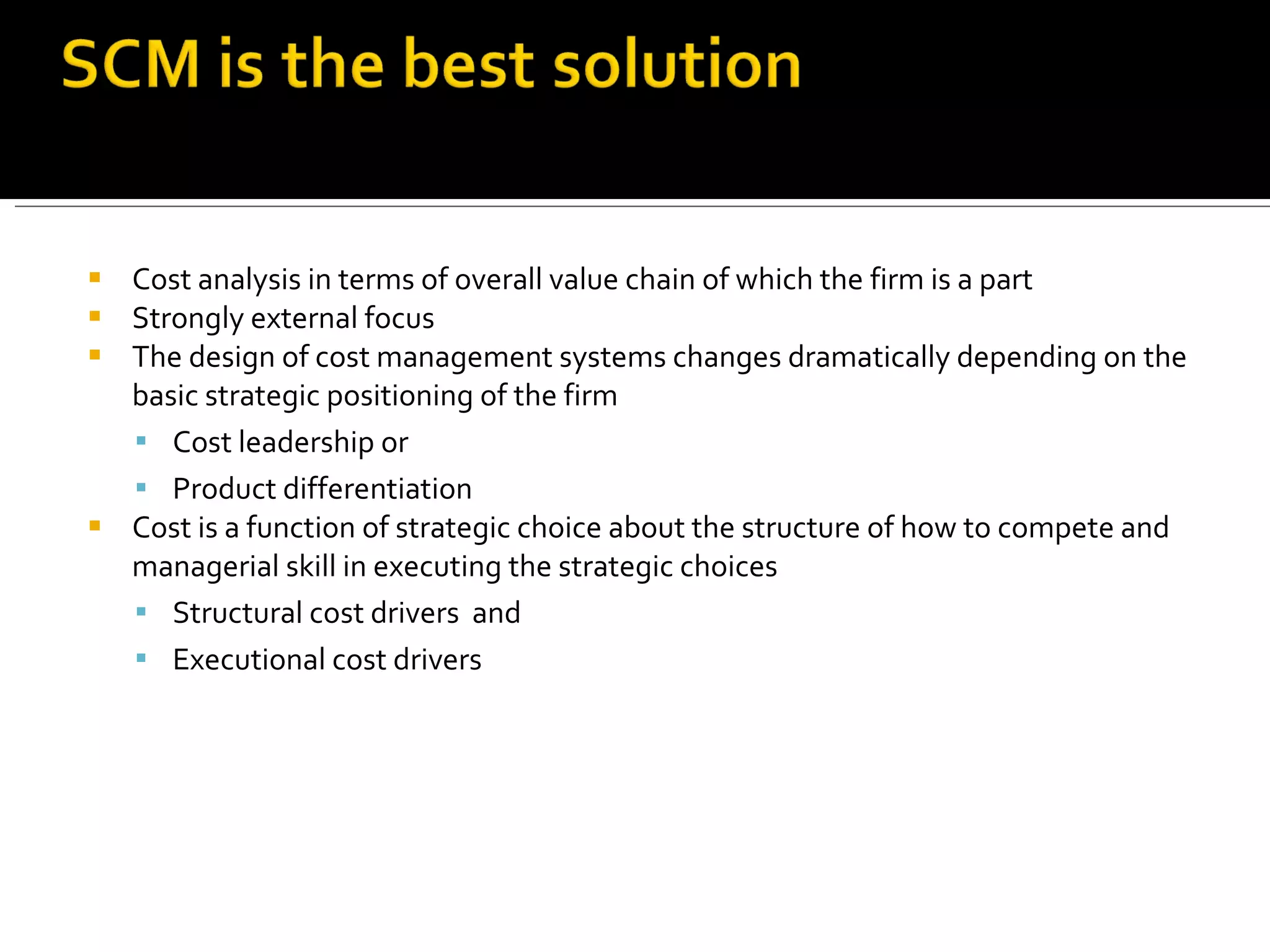 Strategic Cost Management | PPT