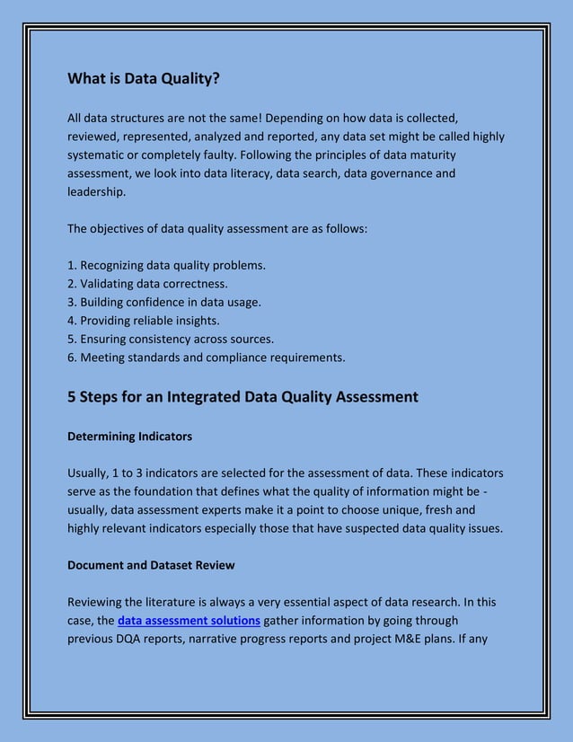 Strategic Data Assessment Services Step by Step Measuring Of Data Quality.pdf