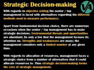 Strategic Decision-Making | PPTX