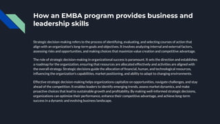 Strategic Decision-Making for Executive MBA Leaders: Balancing Risk and ...