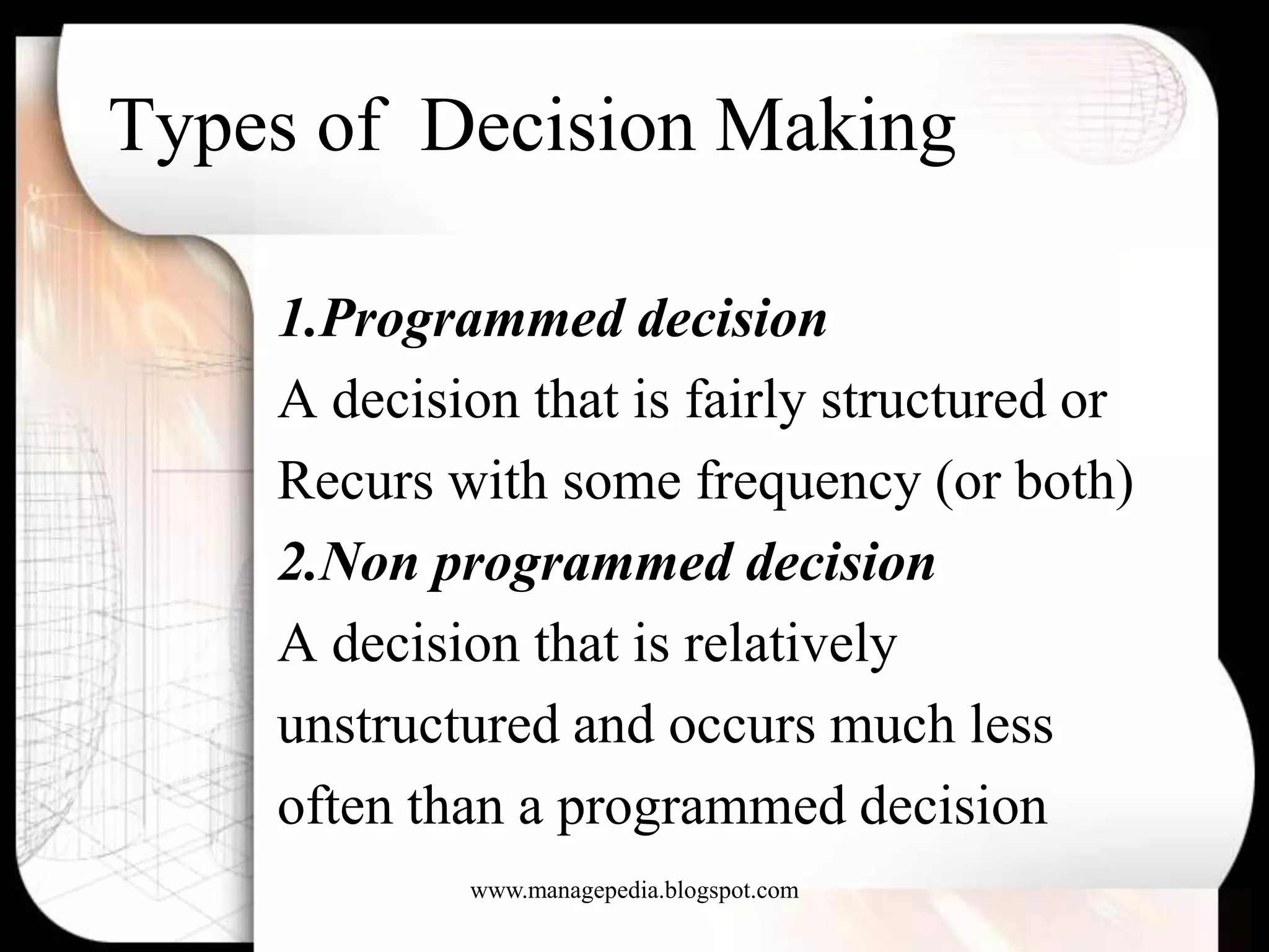 Strategic decision making | PPTX