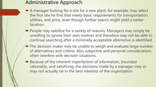 Strategic decision making | PPTX