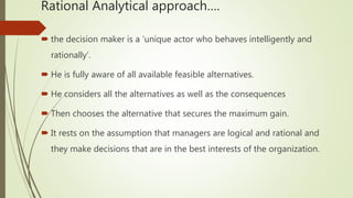 Strategic decision making | PPTX