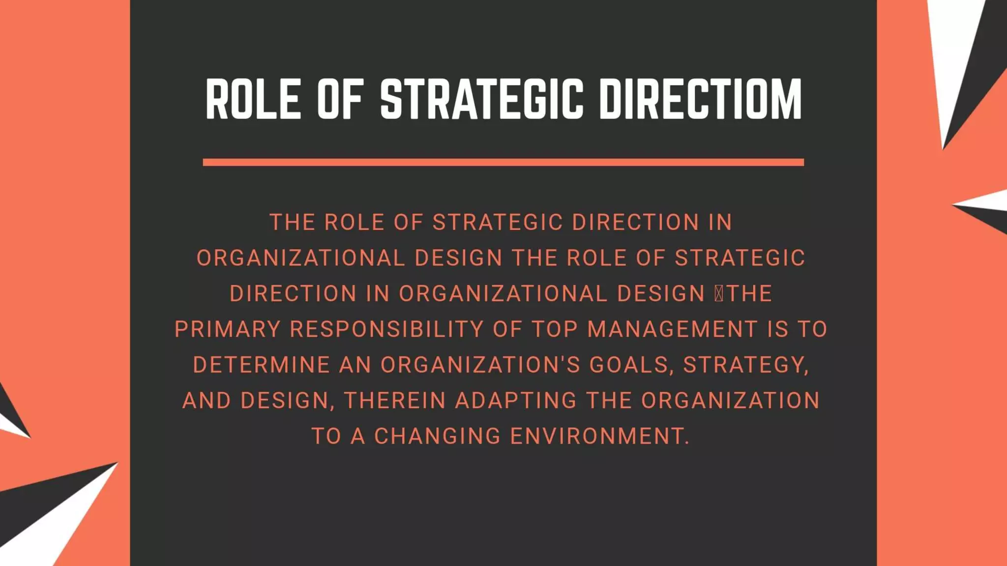 Strategic direction in organisation design | PPT