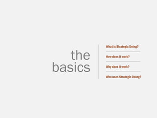 Strategic Doing Overview | PDF