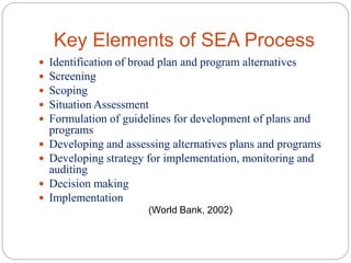Strategic Environmental Assessment (SEA) | PPTX