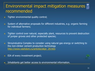Strategic Environment Assessments in Eastern Europe, Caucasus & Central ...