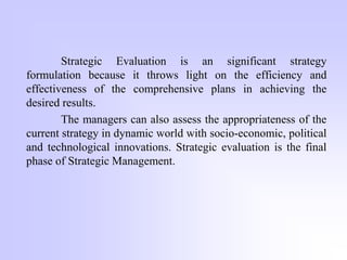 Strategicevaluation | PPT