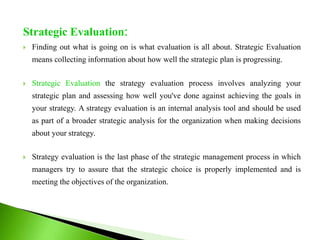Strategic evaluation | PPTX