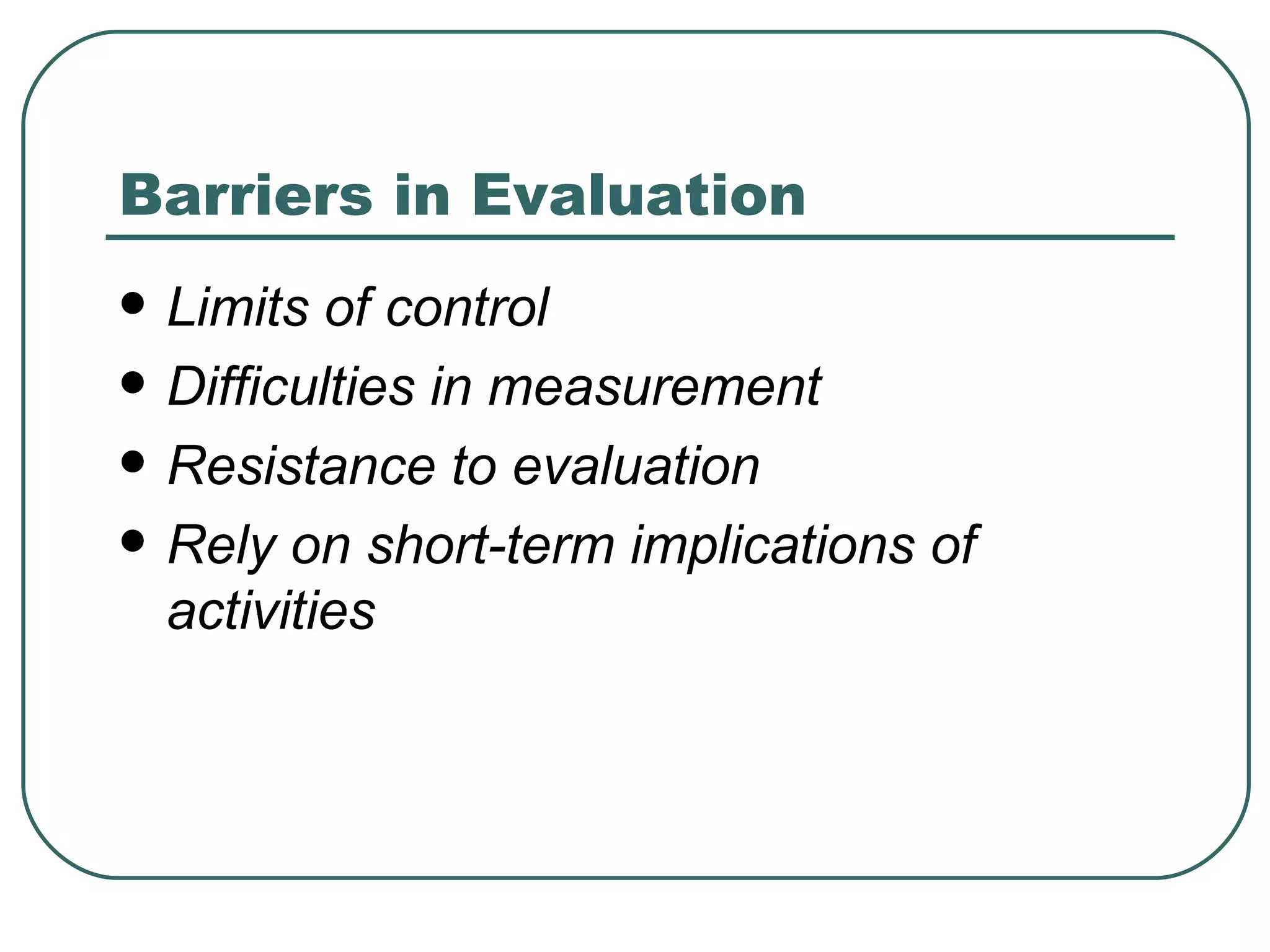 Strategic evaluation and control | PPT