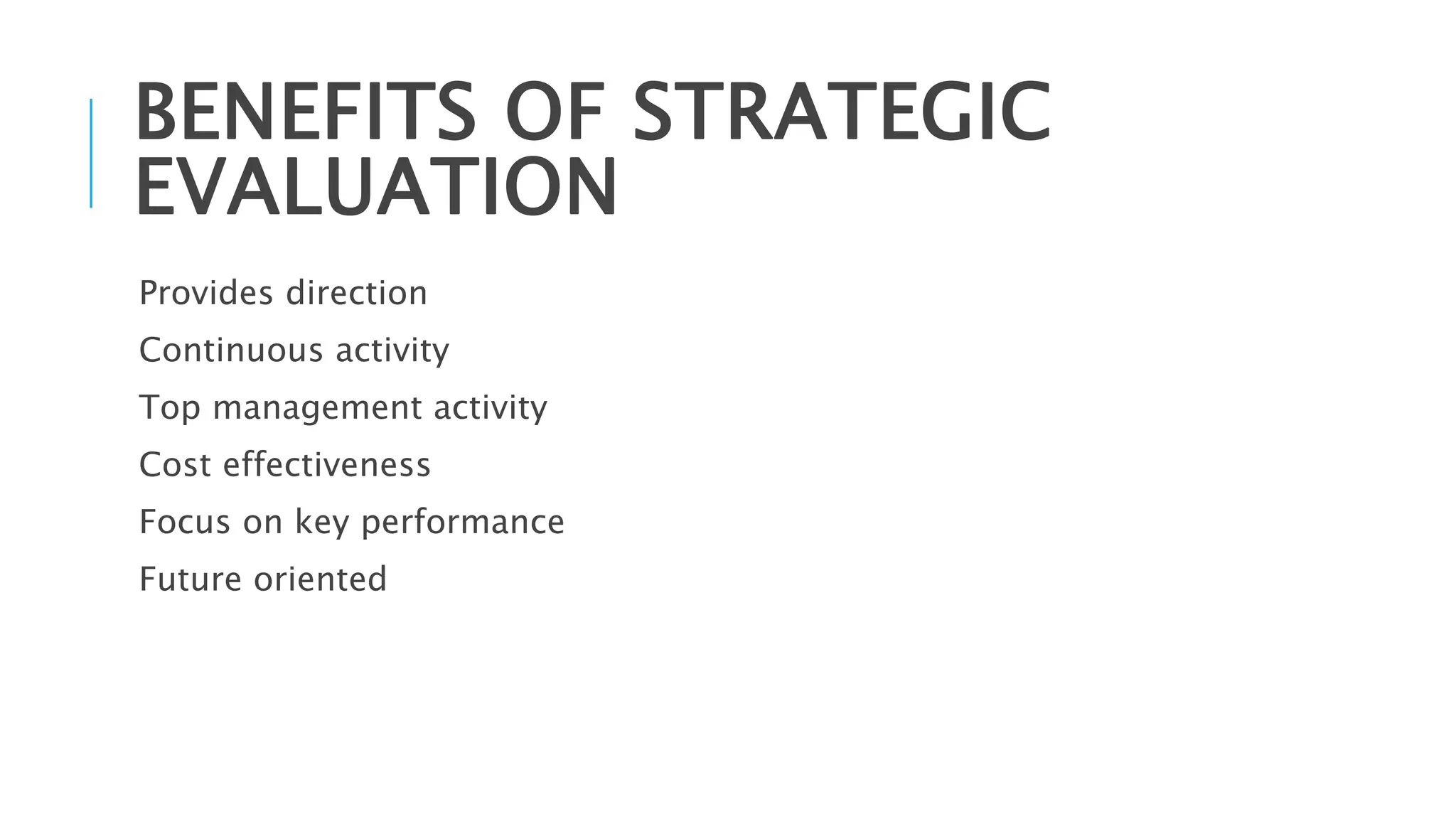 Strategic evaluation and control.pptx | Business | Business and Finance