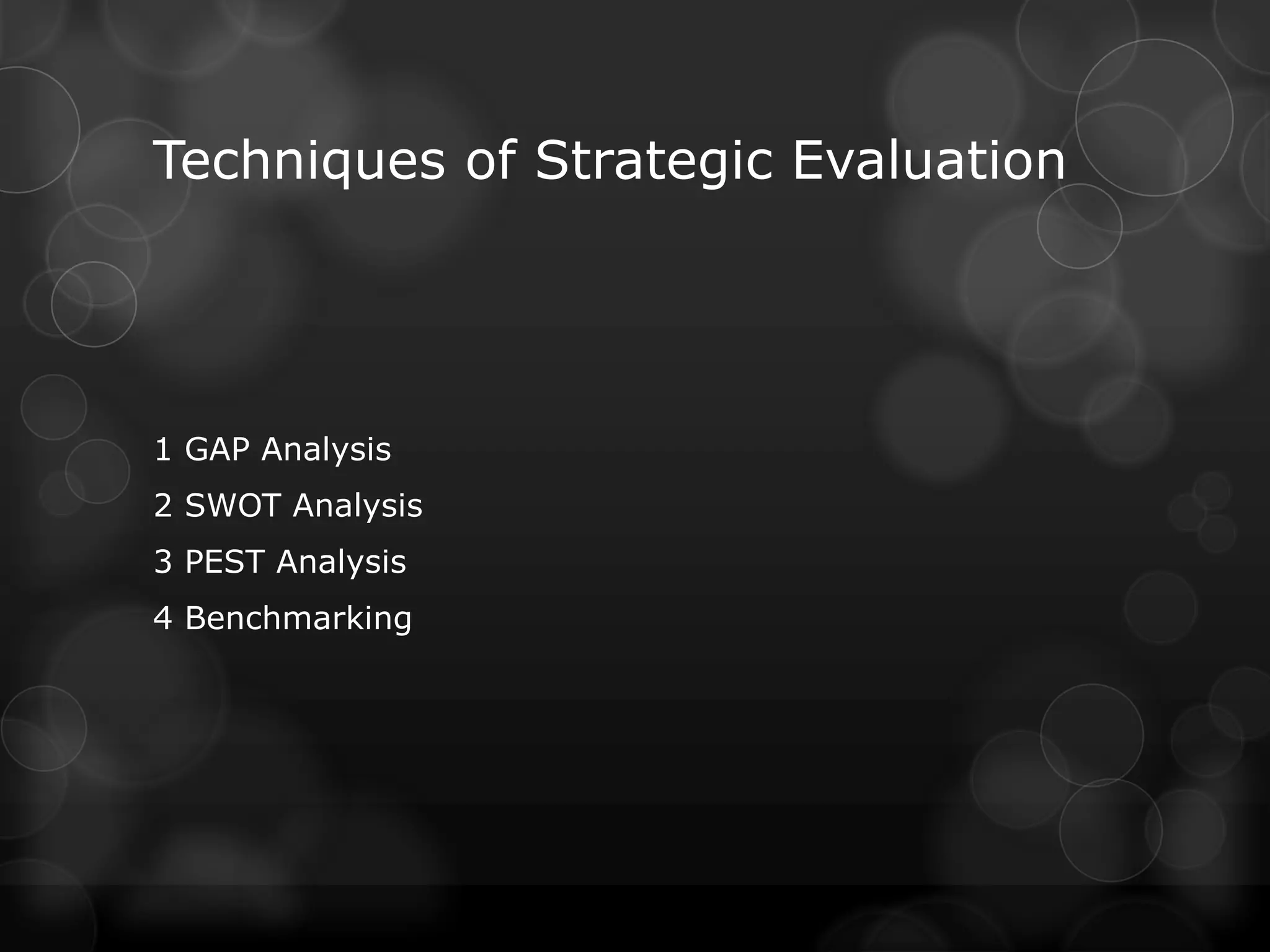 Strategic evaluation & control | PPTX