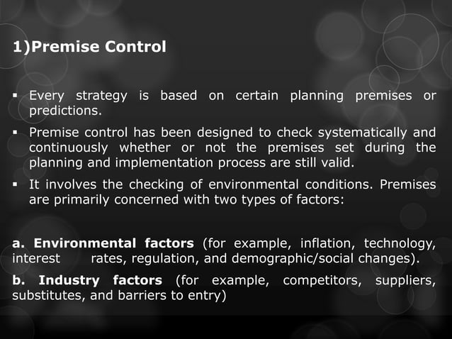 Strategic evaluation & control | PPTX