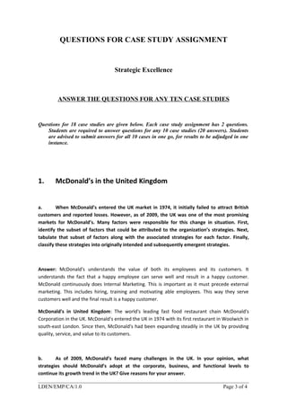 Strategic excellence - icfai | DOC