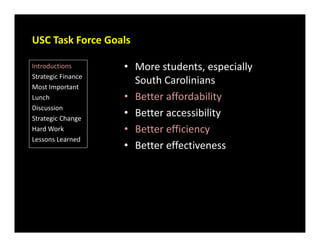 Strategic Finance For A University System | PPT