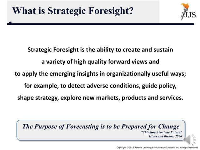 Strategic foresight and scenario based planning | PPTX | Business ...