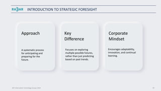 Strategic Foresight: Keep an Eye on Trends and Technologies. | PDF
