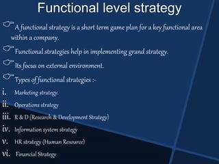 Strategic formulation in Strategic management | PPTX