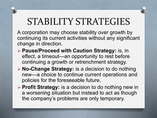 Strategic formulation: corporate strategy | PPTX