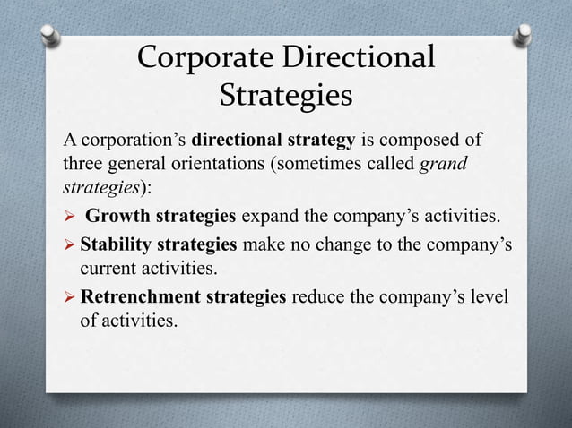 Strategic formulation: corporate strategy | PPTX | Business | Business ...