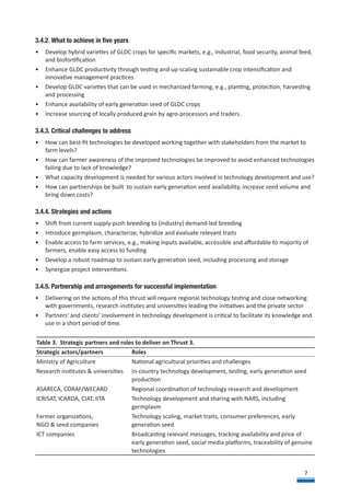 Strategic Framework to Foster Grain Legume and Dryland Cereal Seed ...