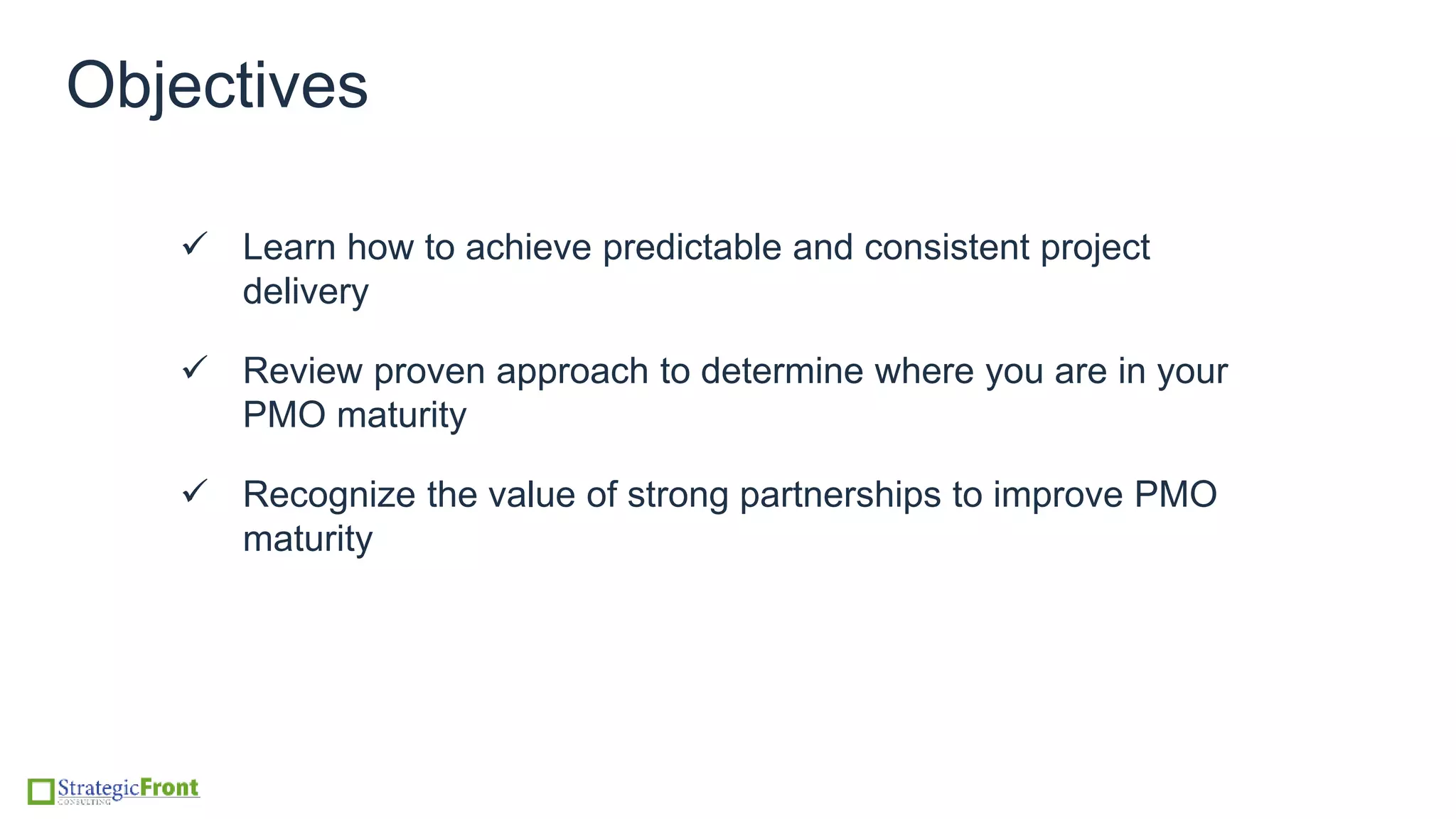 Assessing PMO Maturity In Your Organization | PPTX