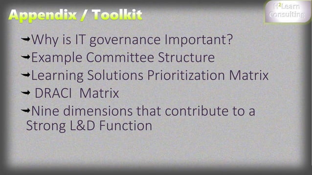 Strategic Governance : A [Disruptive] Framework for Enterprise Learning ...