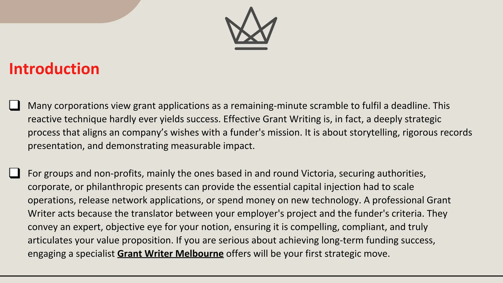 Strategic Grant Writing Solutions for Businesses and Organizations | PDF