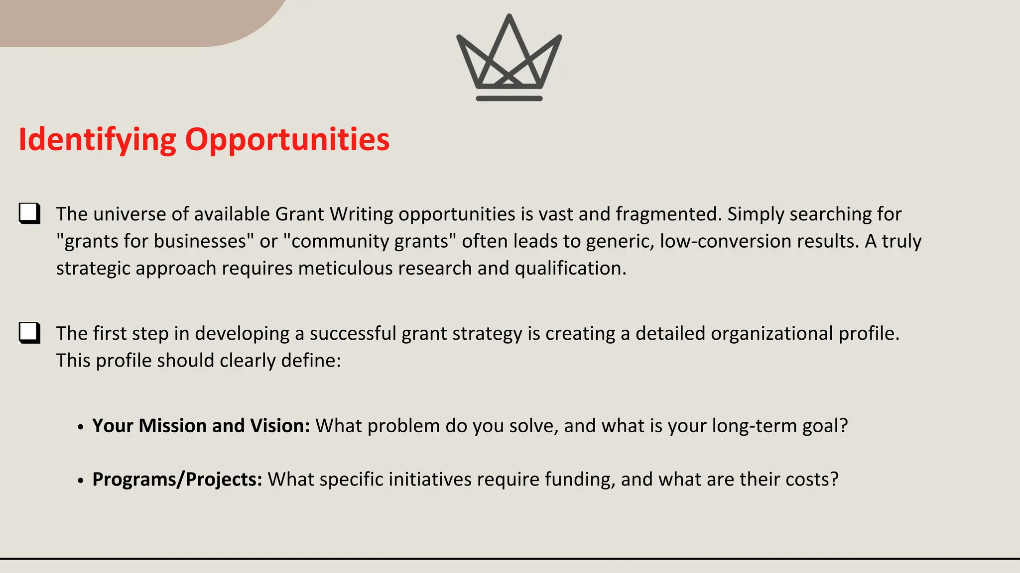 Strategic Grant Writing Solutions for Businesses and Organizations | PDF