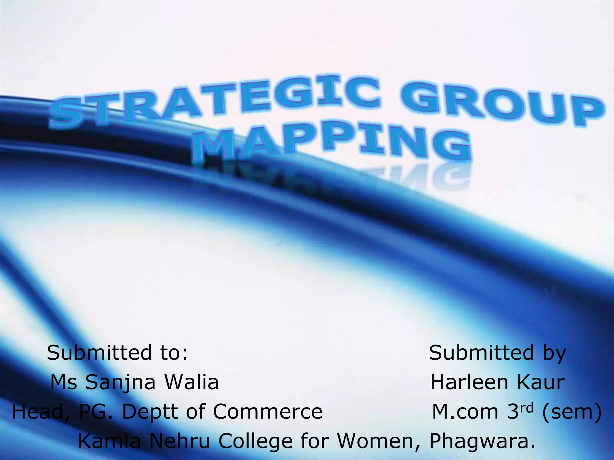Strategic group mapping | PPTX