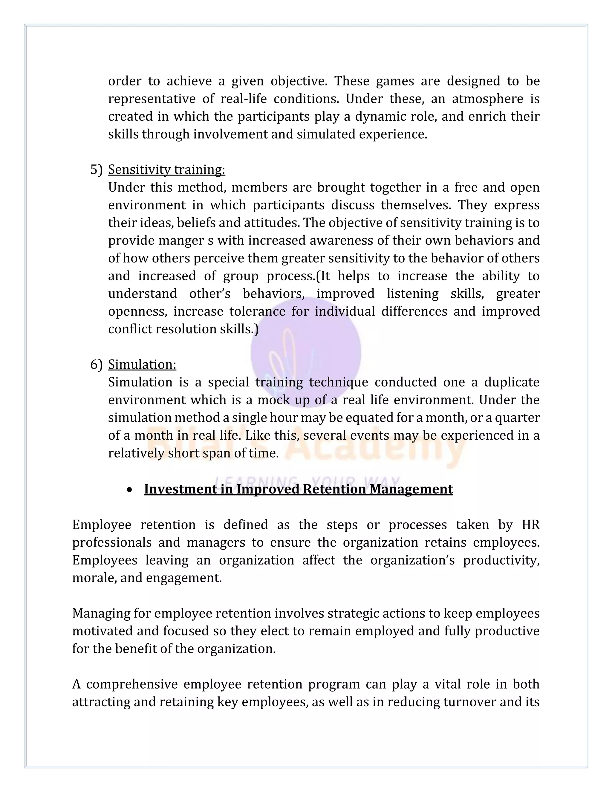 STRATEGIC HUMAN RESOURCE MANAGEMENT NOTES | PDF