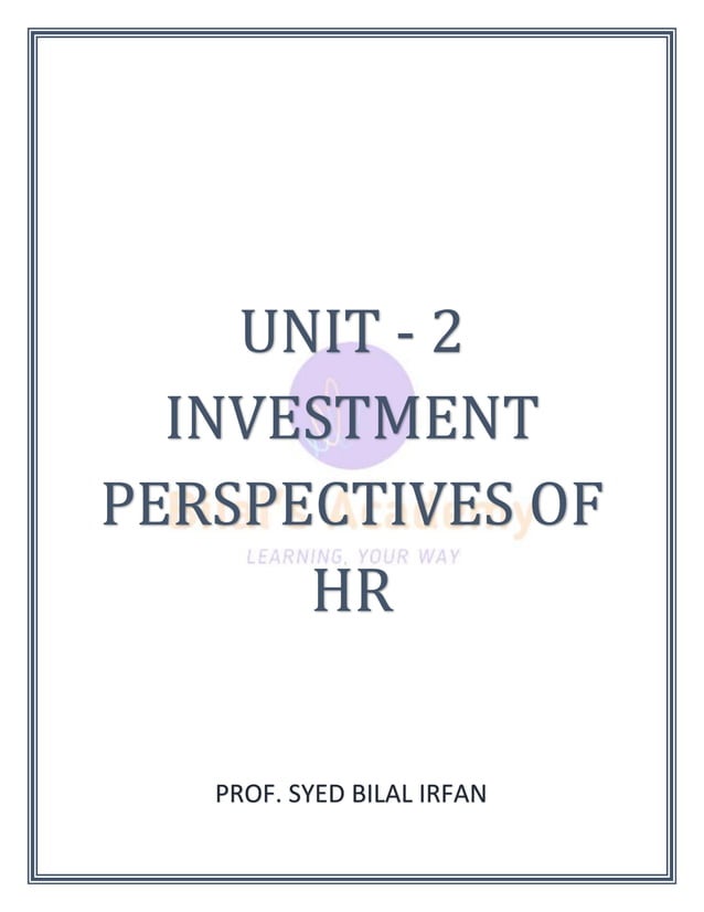 STRATEGIC HUMAN RESOURCE MANAGEMENT NOTES | PDF | Human Resources ...