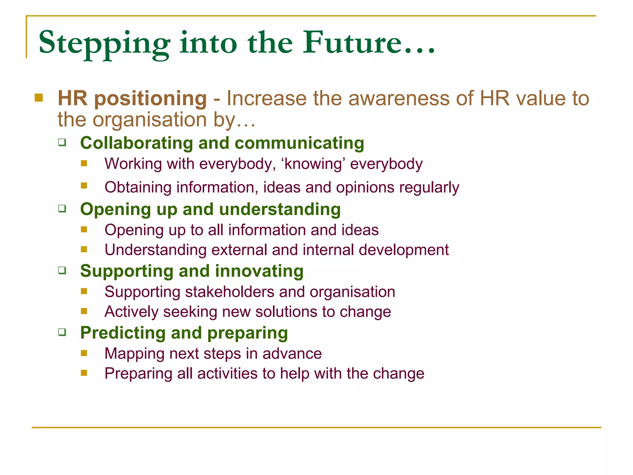 Strategic HR transformation | PPT