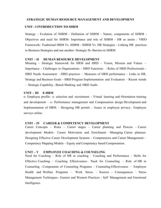 Strategic Human Resource Management SHRM.docx