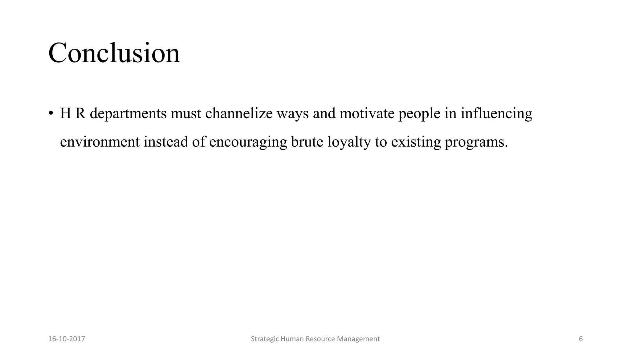 Strategic Human Resource Management Ppt