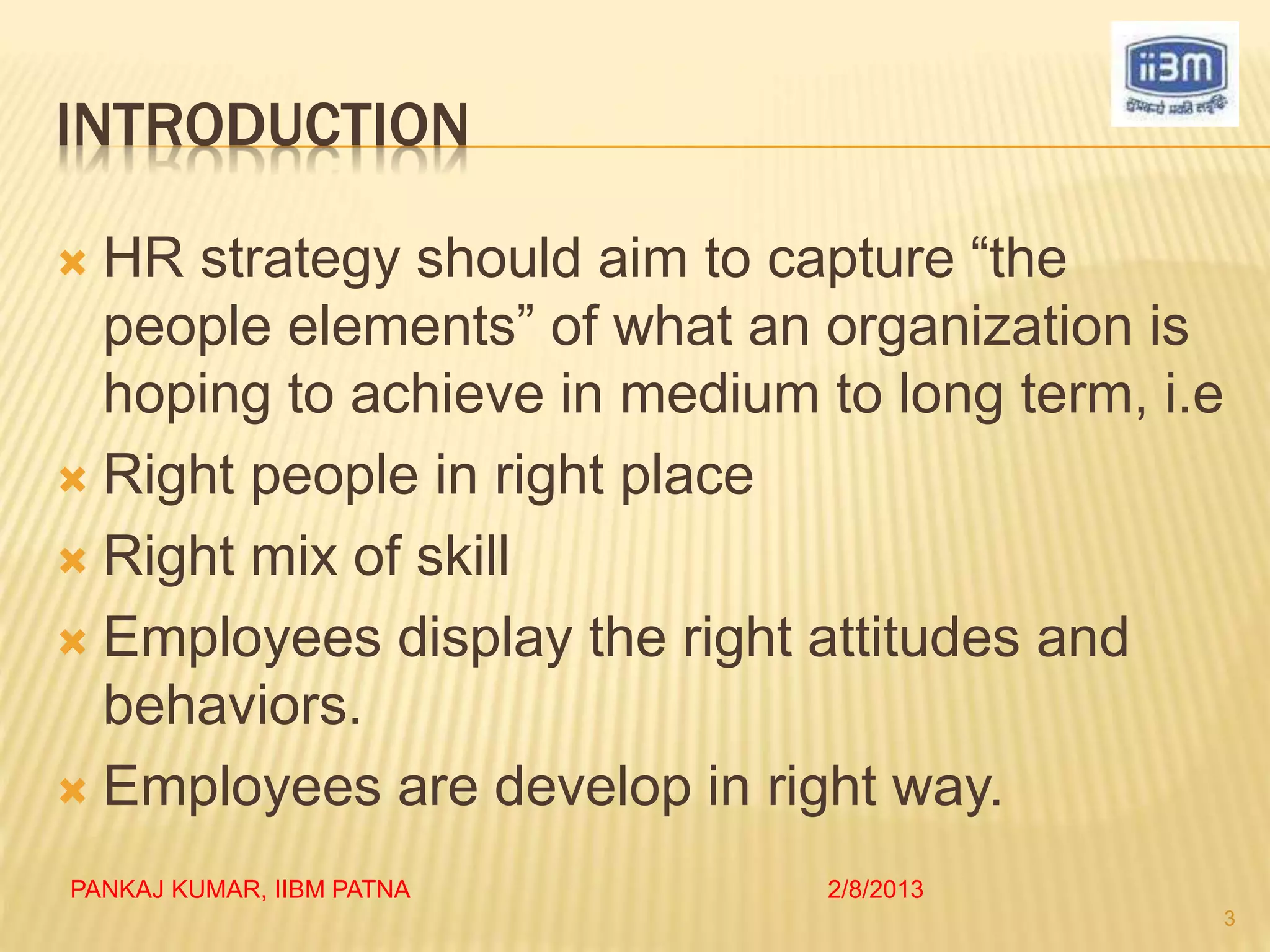 Strategic human resource planning ppt | PPTX